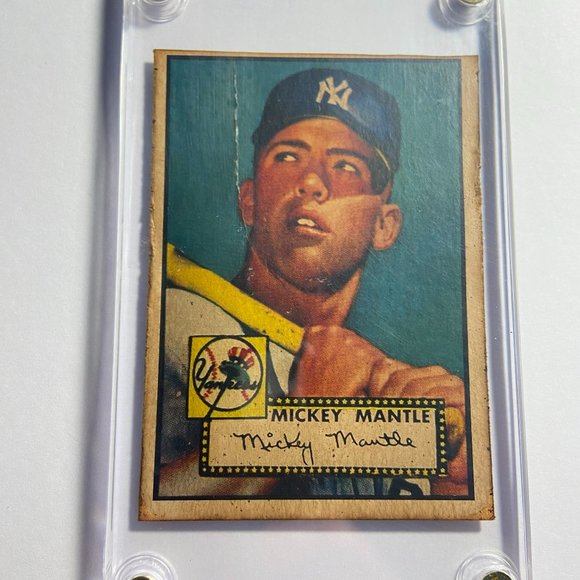 Other | Mickey Mantle Baseball Card Aged Reprint | Poshmark